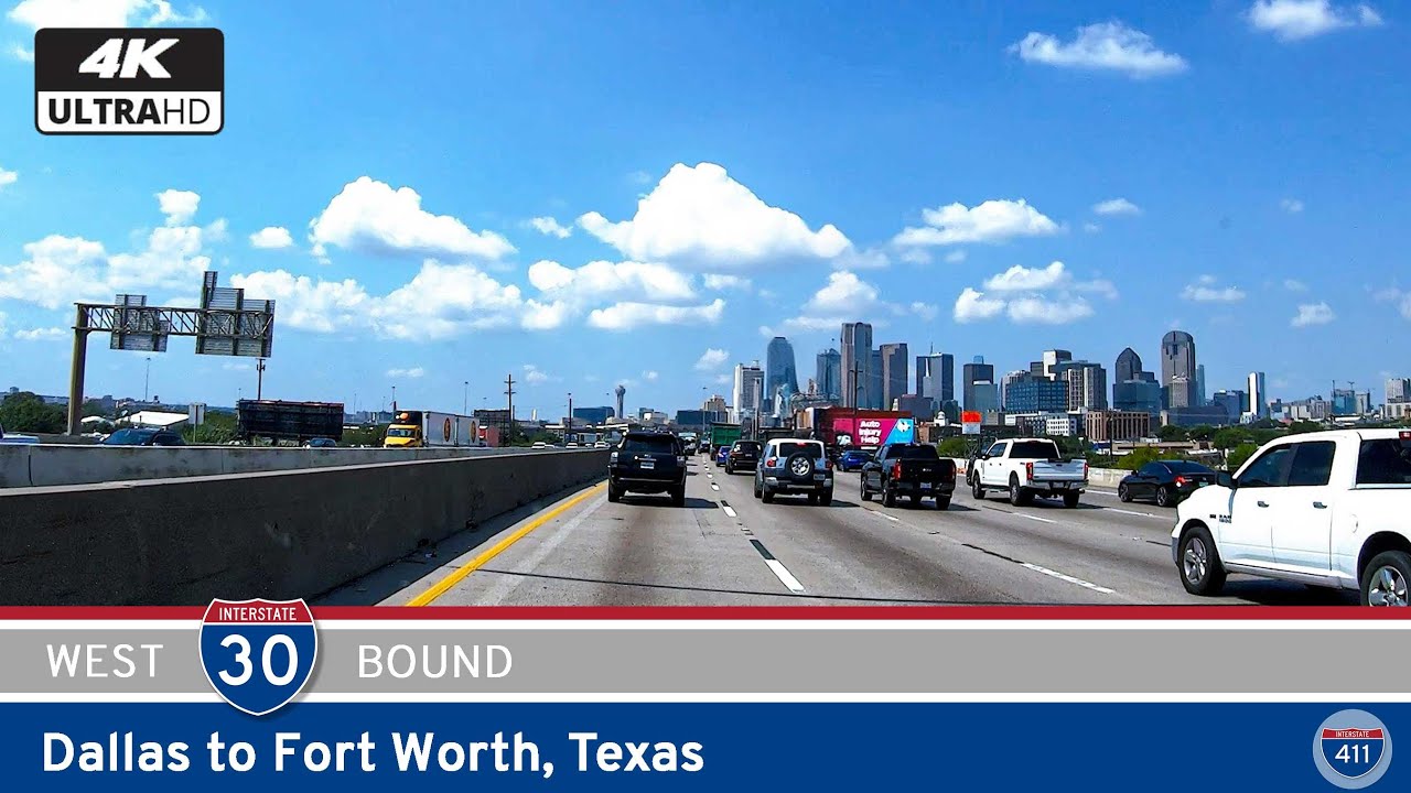 Interstate 30: Dallas to Fort Worth ~ Texas - Interstate 411